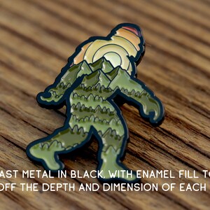 Enamel Pin, Bigfoot Adventure | Collectible Lapel Pin | Accessories and ...