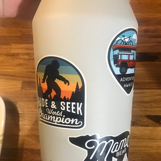 Bigfoot Hide & Seek Champion Waterproof Vinyl Sticker UV | Etsy