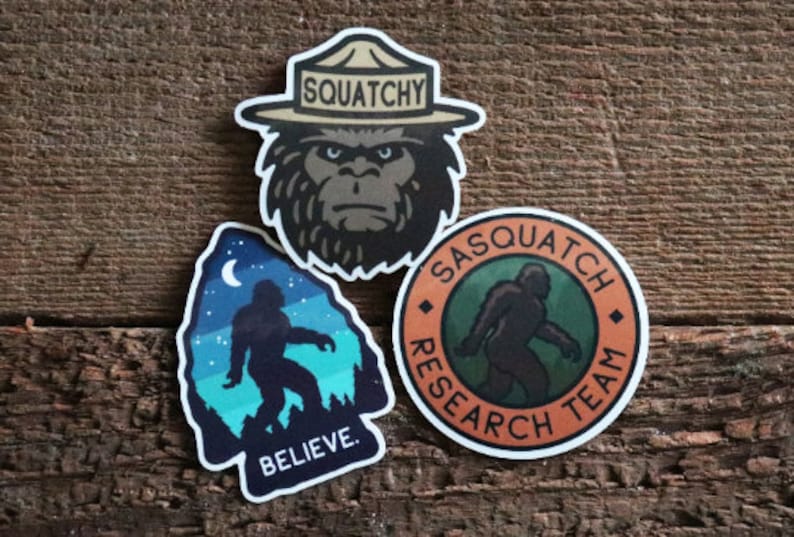 Bigfoot Sticker Set - Etsy