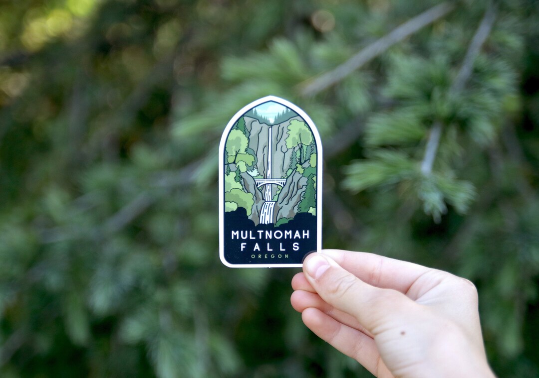Multnomah Falls Oregon Sticker Waterproof Vinyl Sticker UV - Etsy