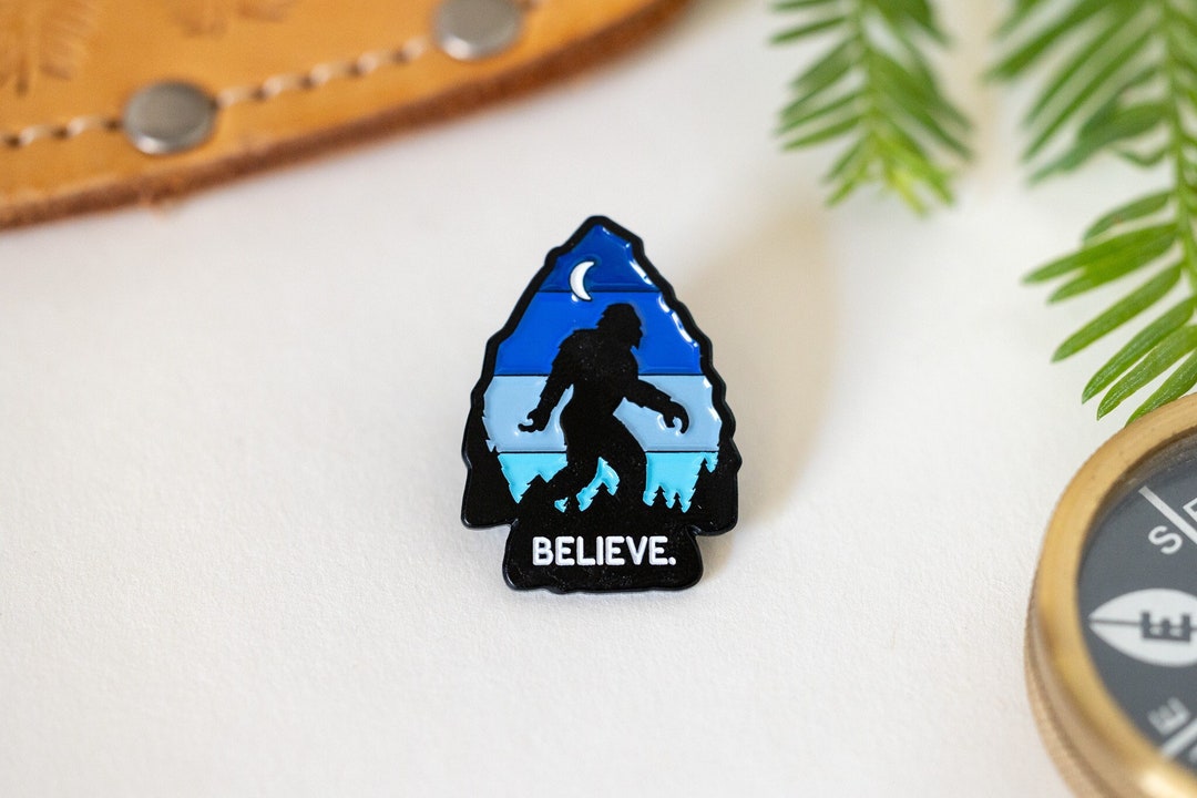 Enamel Pin, Bigfoot Believe | Collectible Lapel Pin | Accessories and ...