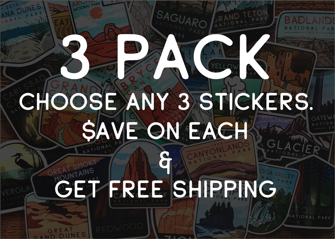 Choose Any 3 Sticker Pack - Etsy