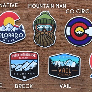Colorado Sticker Set Waterproof Vinyl UV Resistant Decal - Etsy