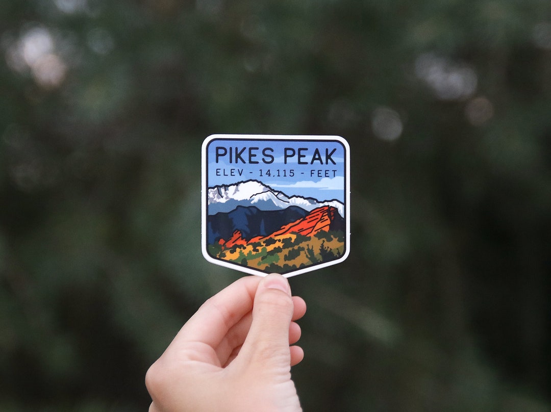 Pikes Peak Sticker: Colorado Springs, Waterproof Vinyl Decal - Etsy