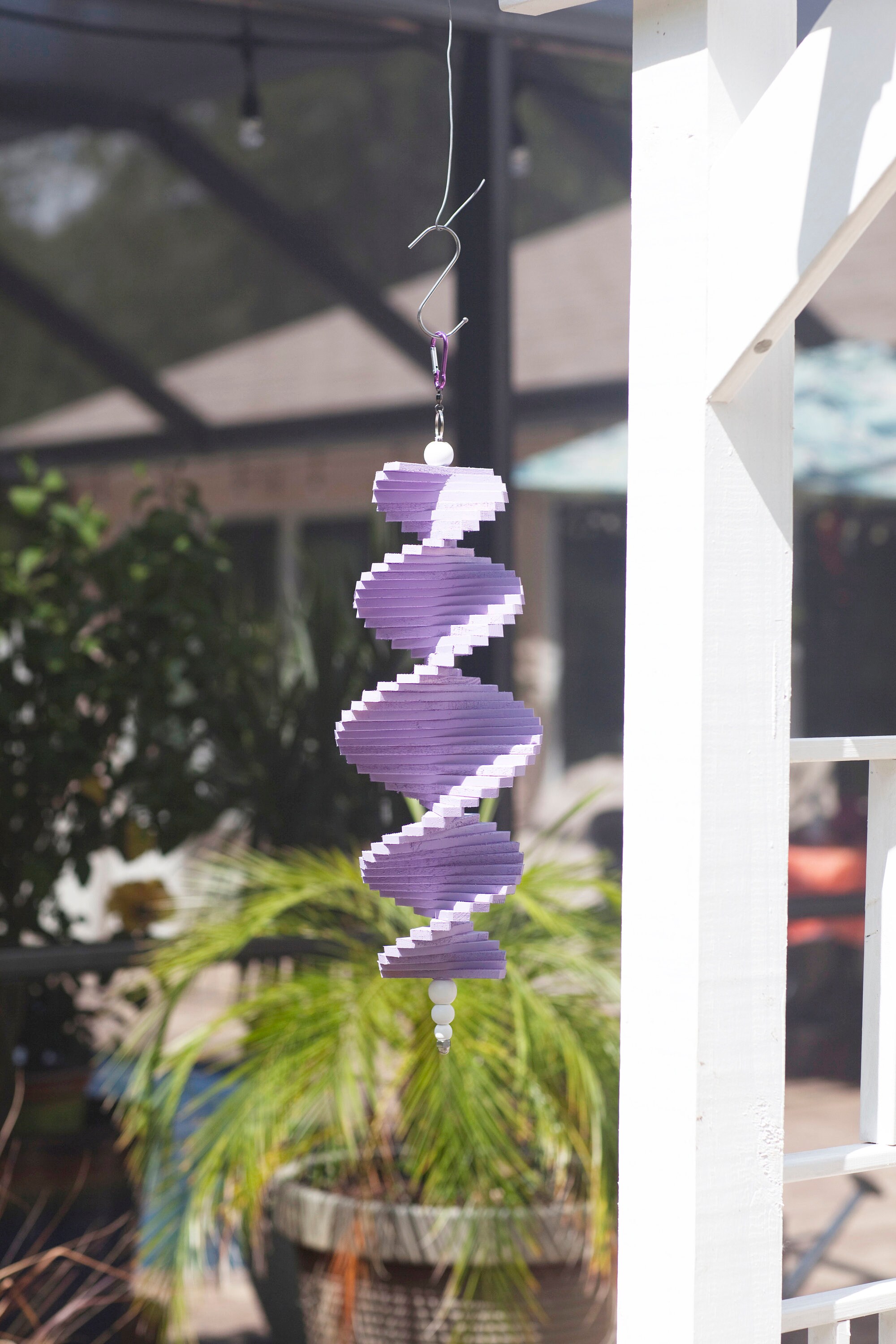 Colorful Wooden Spiral Wind Spinner | Etsy