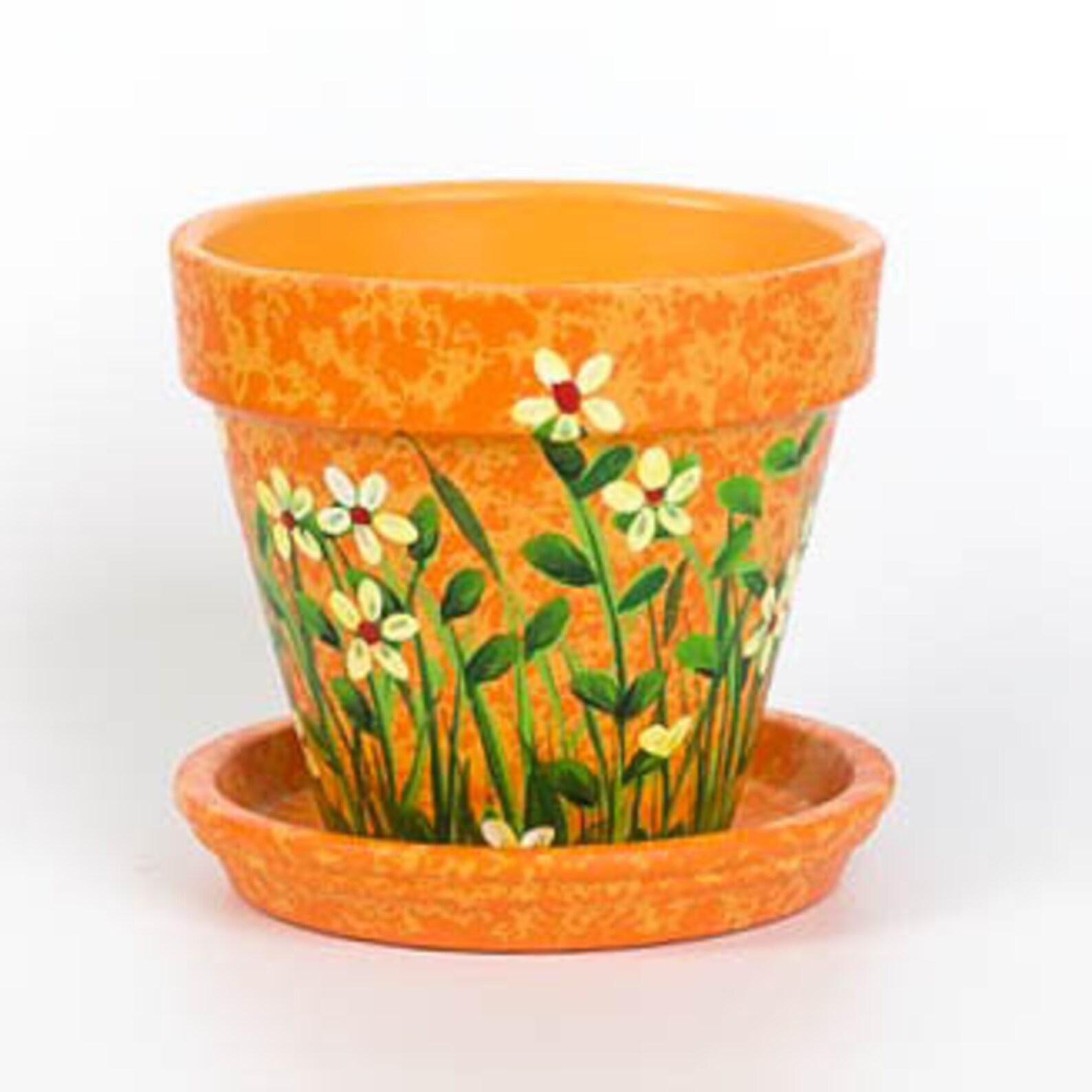 Flower Pot, 6 Inch Terra-cotta Clay Pot, Hand Painted , Mom, Dad ...