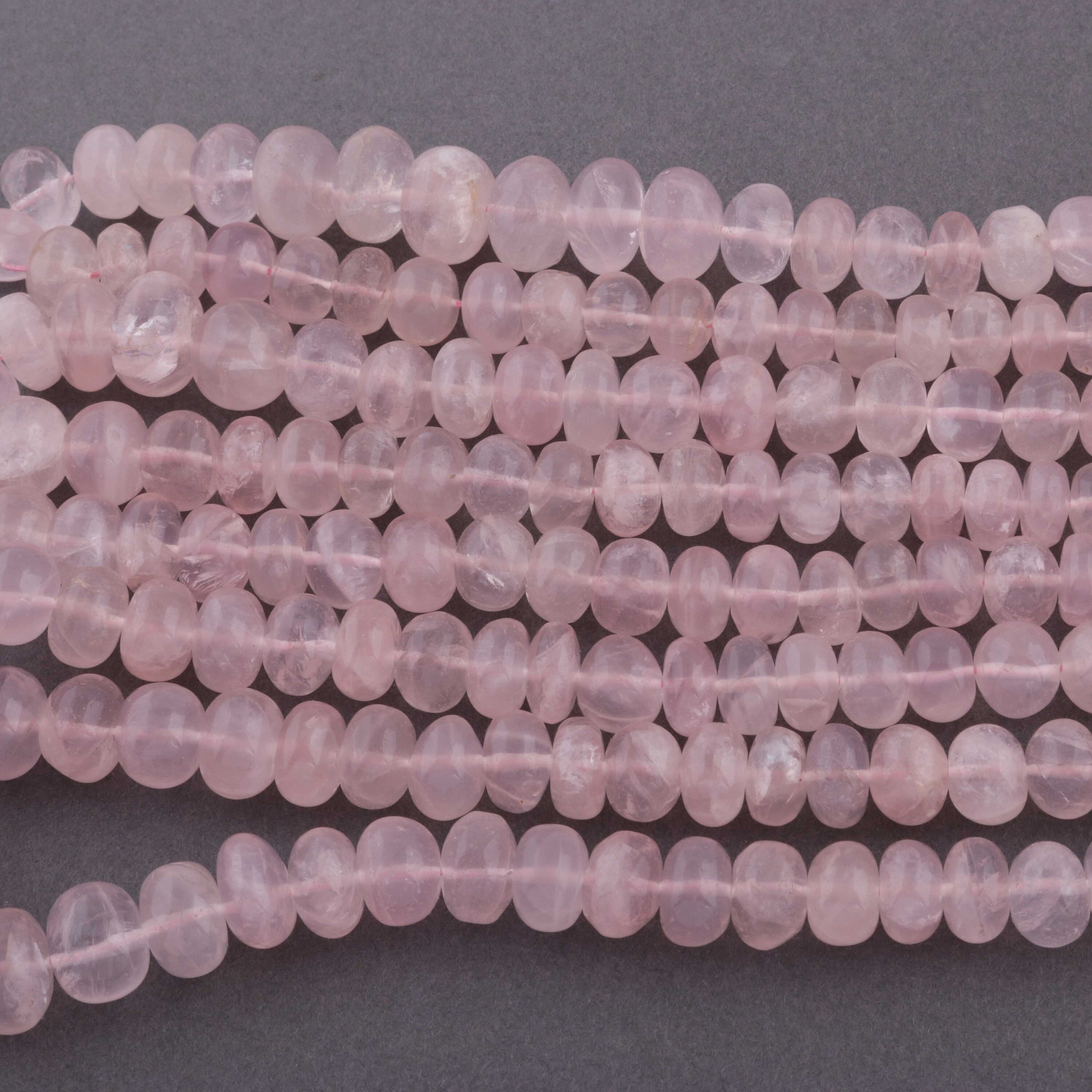 1 Strand Rose Quartz Round Shape BeadsSmooth Briolettes | Etsy