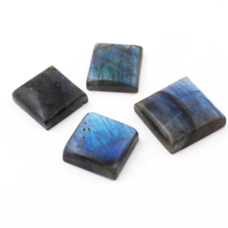 4 Pcs AAA Quality Natural Labradorite Blue Flash Smooth - Etsy