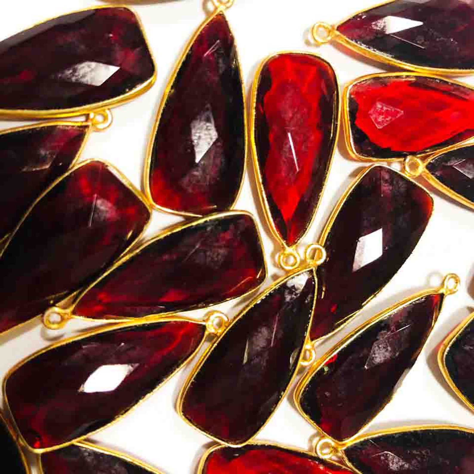 5 Pcs Garnet Dagger Hydro PendantGold Plated Garnet Single | Etsy