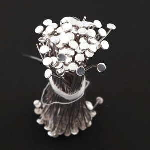 50 Pcs Silver Head Pin,silvar Stike, Pear Shape Head Pin , Copper Pin ...