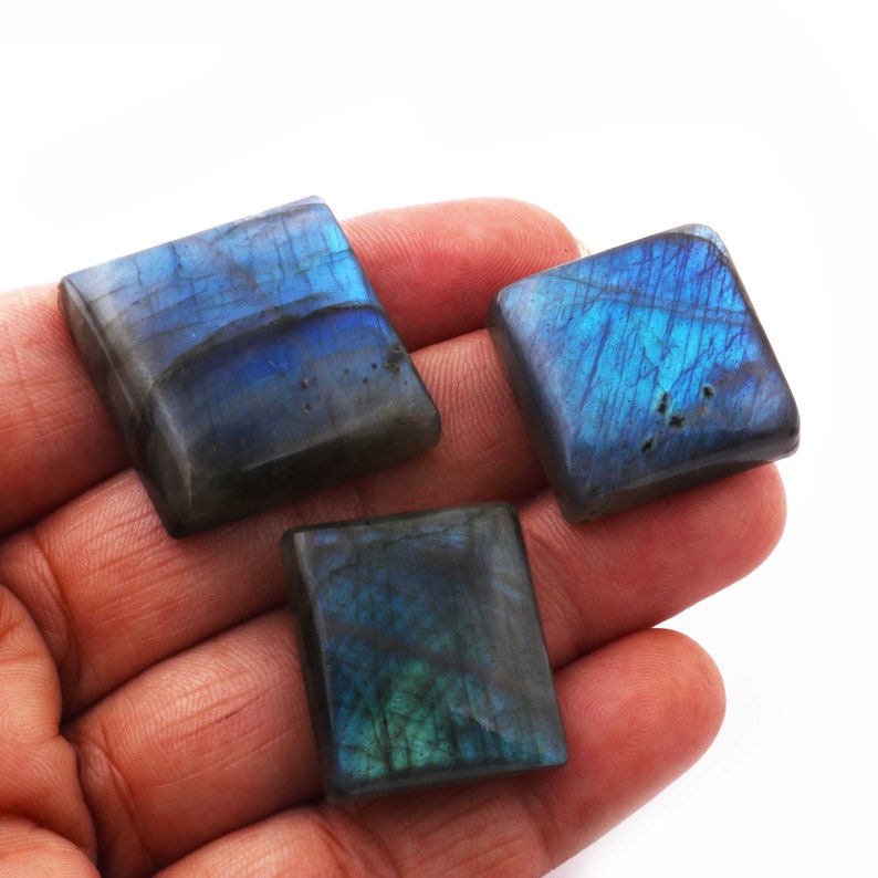 4 Pcs AAA Quality Natural Labradorite Blue Flash Smooth - Etsy