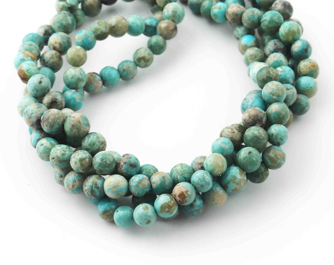 1 Strand Turquoise Rondelle Ball Beads, Faceted Gemstone Beads, Jewelry ...