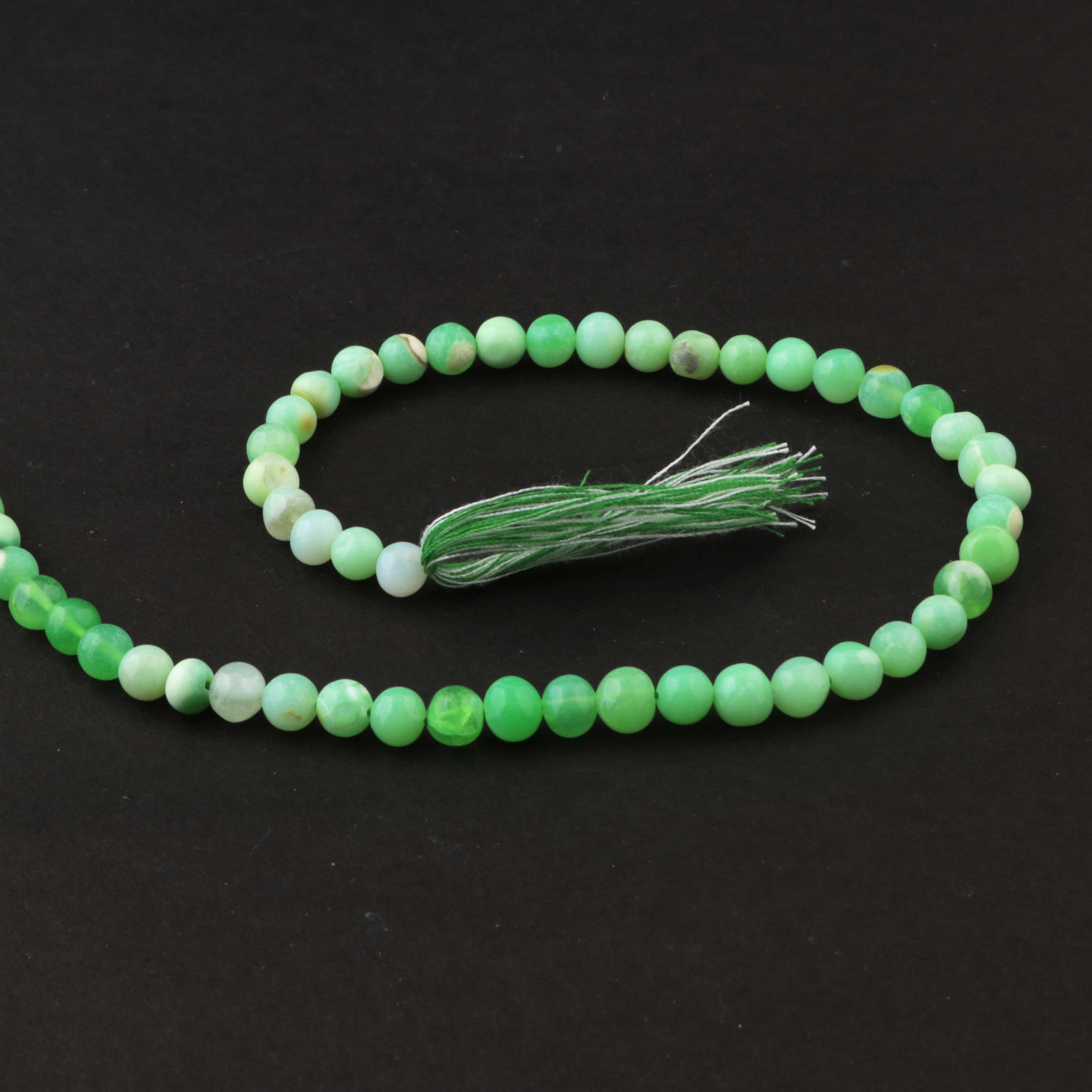 1 Strand Shaded Green Opal Round Ball Beads smooth Gemstone - Etsy