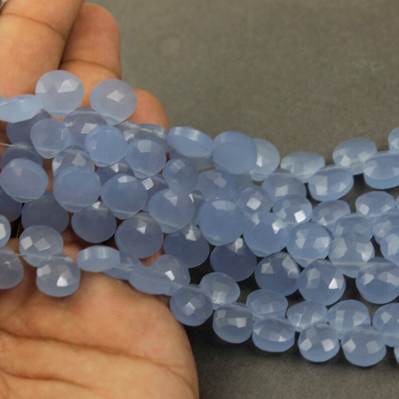 1 Strand AAA Quality Blue Chalcedony Beads Blue Chalcedony - Etsy