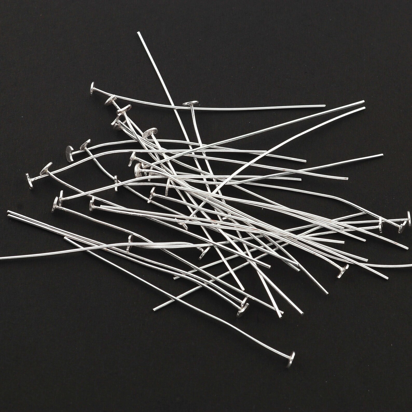 50 Pcs Silver Head PinSilvar stike Pear Shape Head Pin | Etsy