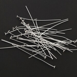 50 Pcs Silver Head Pin,silvar Stike, Pear Shape Head Pin , Copper Pin ...