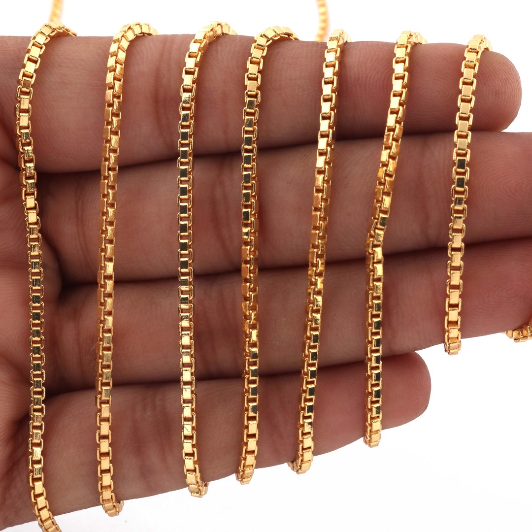 Beautiful Designer 10 Feet Gold Plated Copper Chain-designer Oval Cable ...