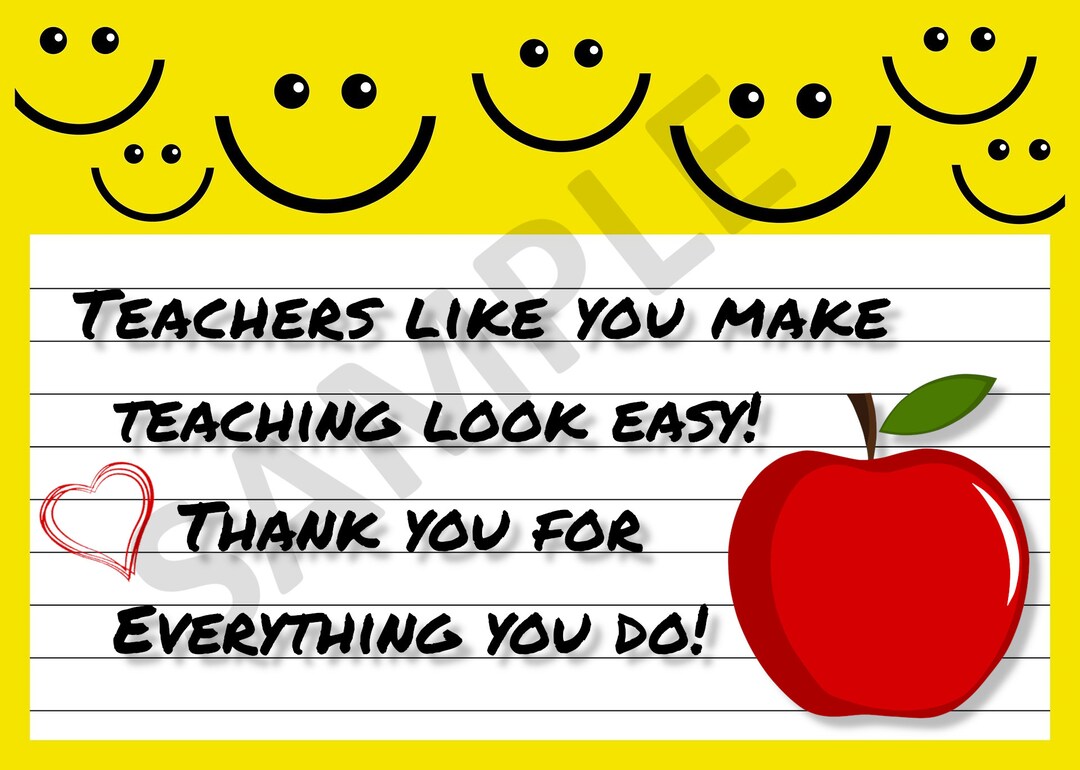 Teachers Like You Appreciation Tag - Etsy
