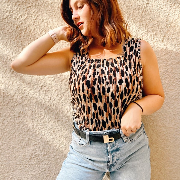 Leopard Print Top - Etsy