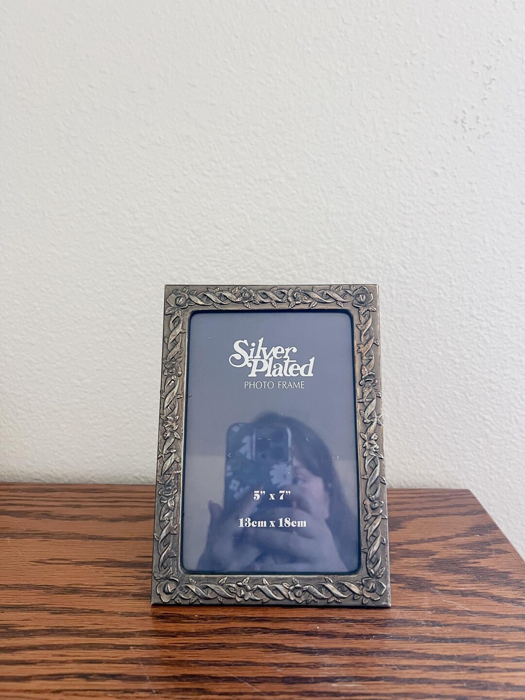 Silver 5x7 Frame, Intricate Silver Frame, Silver Plated Photo Frame ...