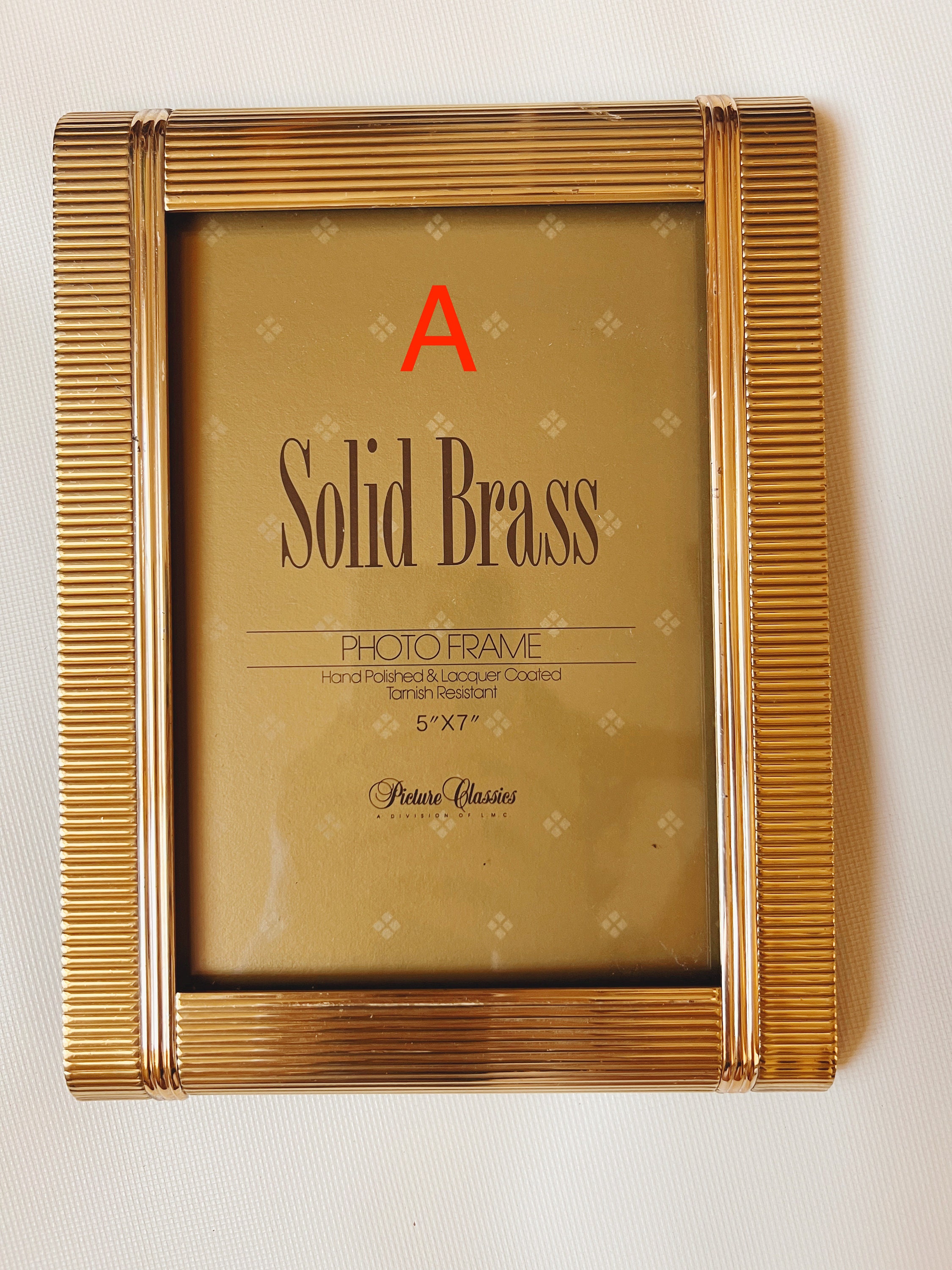 Gold 5x7 Photo Frame Vintage Gold Frame 5x7 Photo Frame - Etsy
