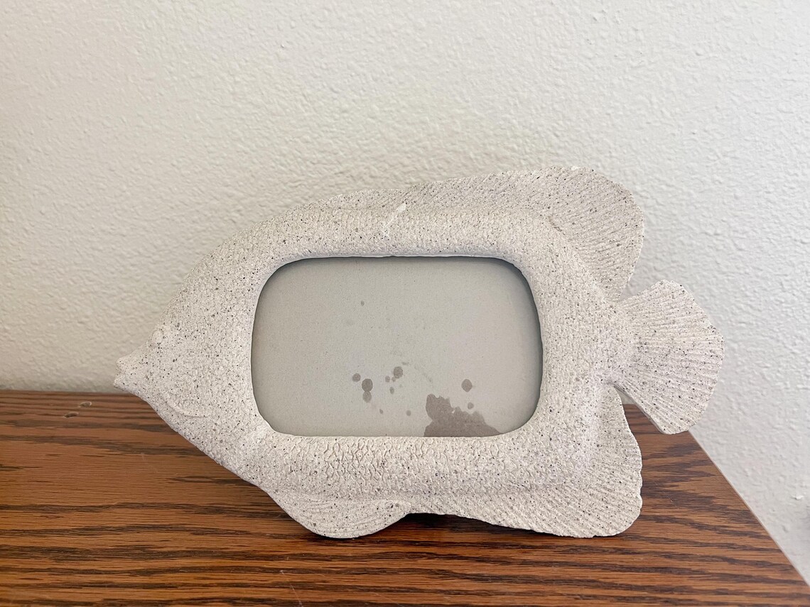 Stone Fish Frame, Coastal Photo Frame, Fish Photo Frame, Coastal Home ...
