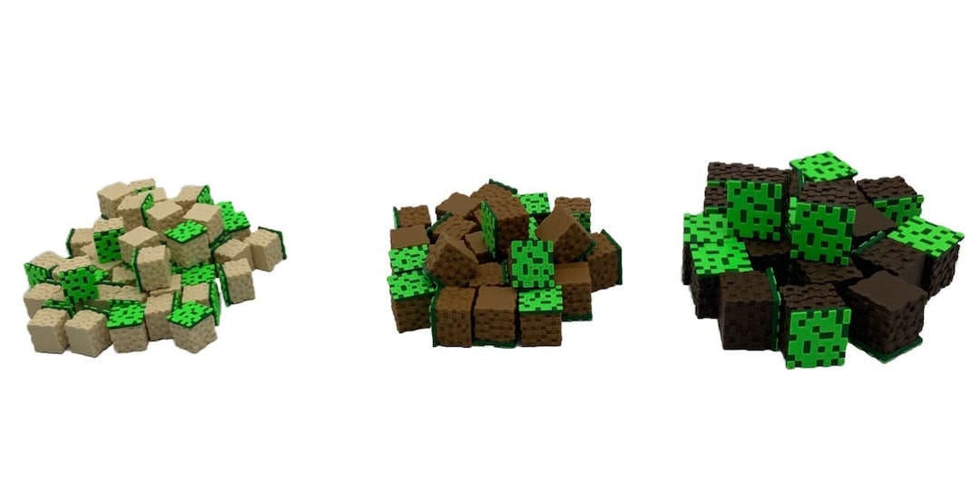 Voxel Dirt Cubes - Etsy