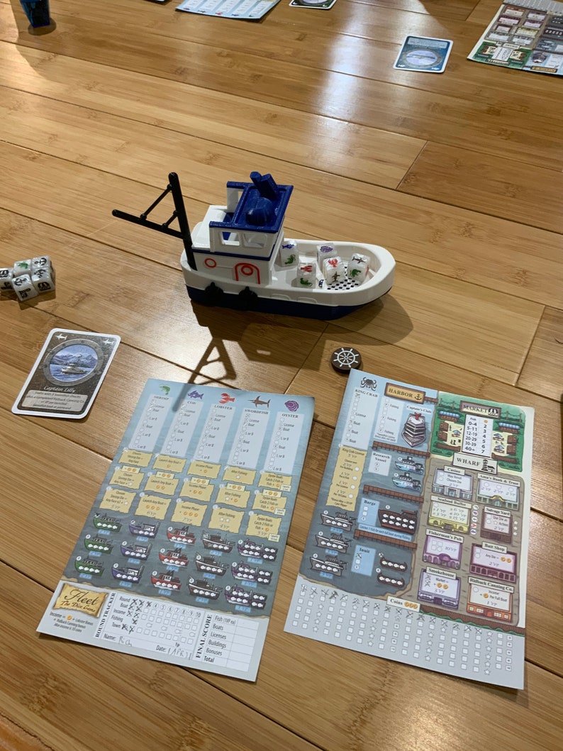 Fleet Fishing Boat Dice Tower - Etsy