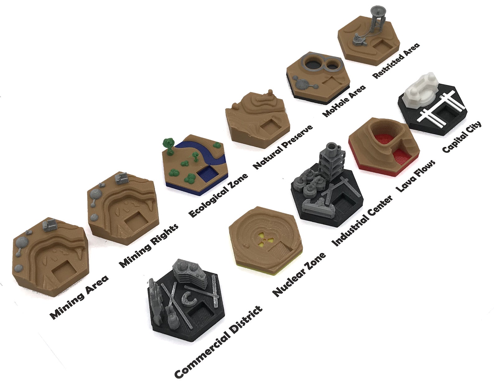Terraforming Mars Hexagon Upgrades. | Etsy