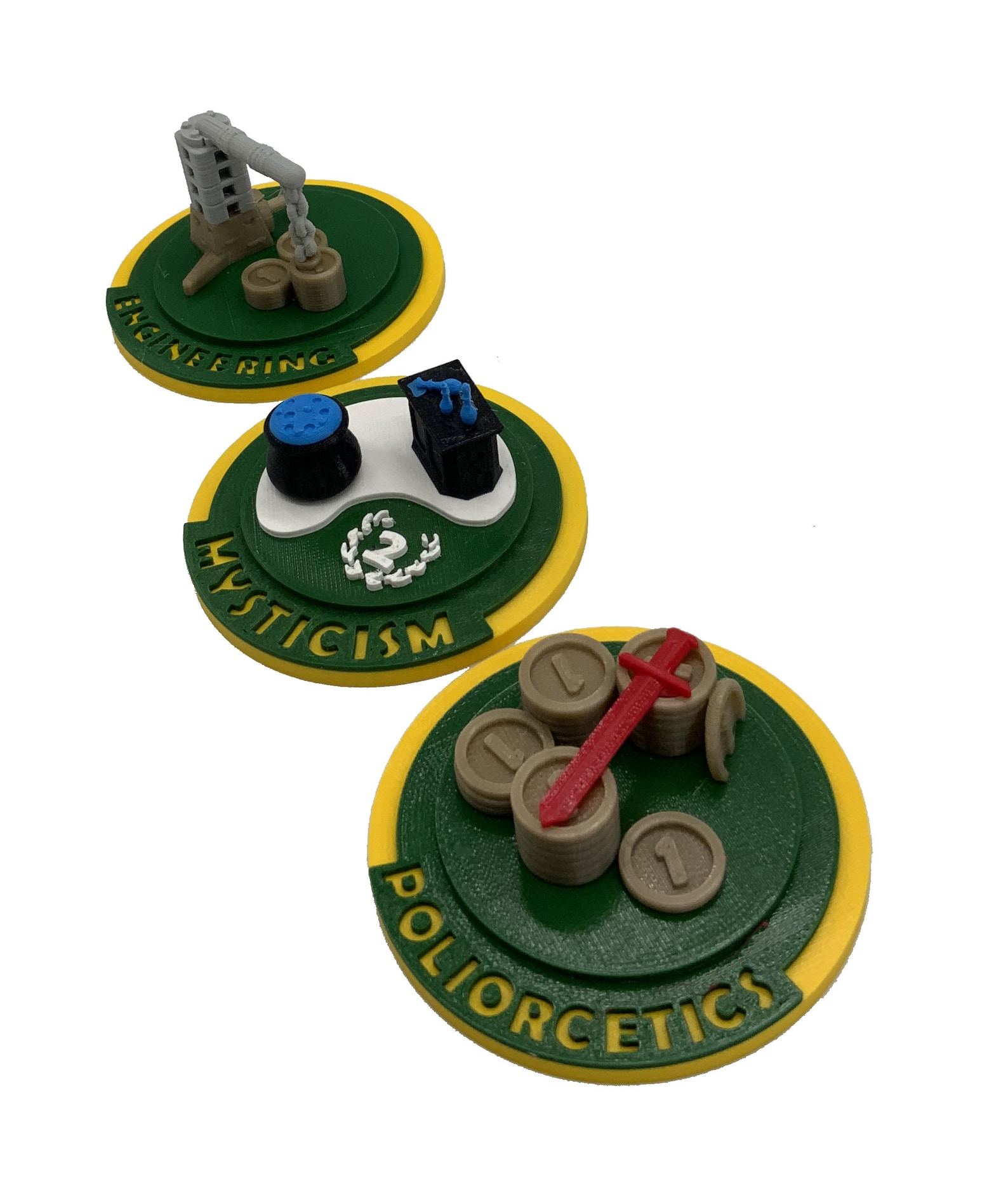 7 Wonders Duel Science Tokens Expansion Set 1 - Etsy