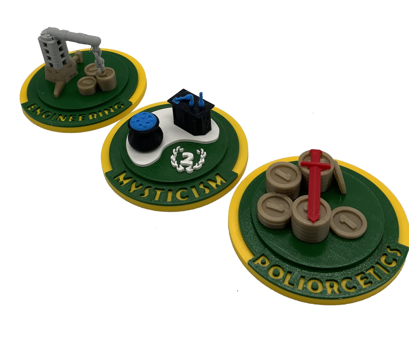 7 Wonders Duel Science Tokens Expansion Set 1 - Etsy