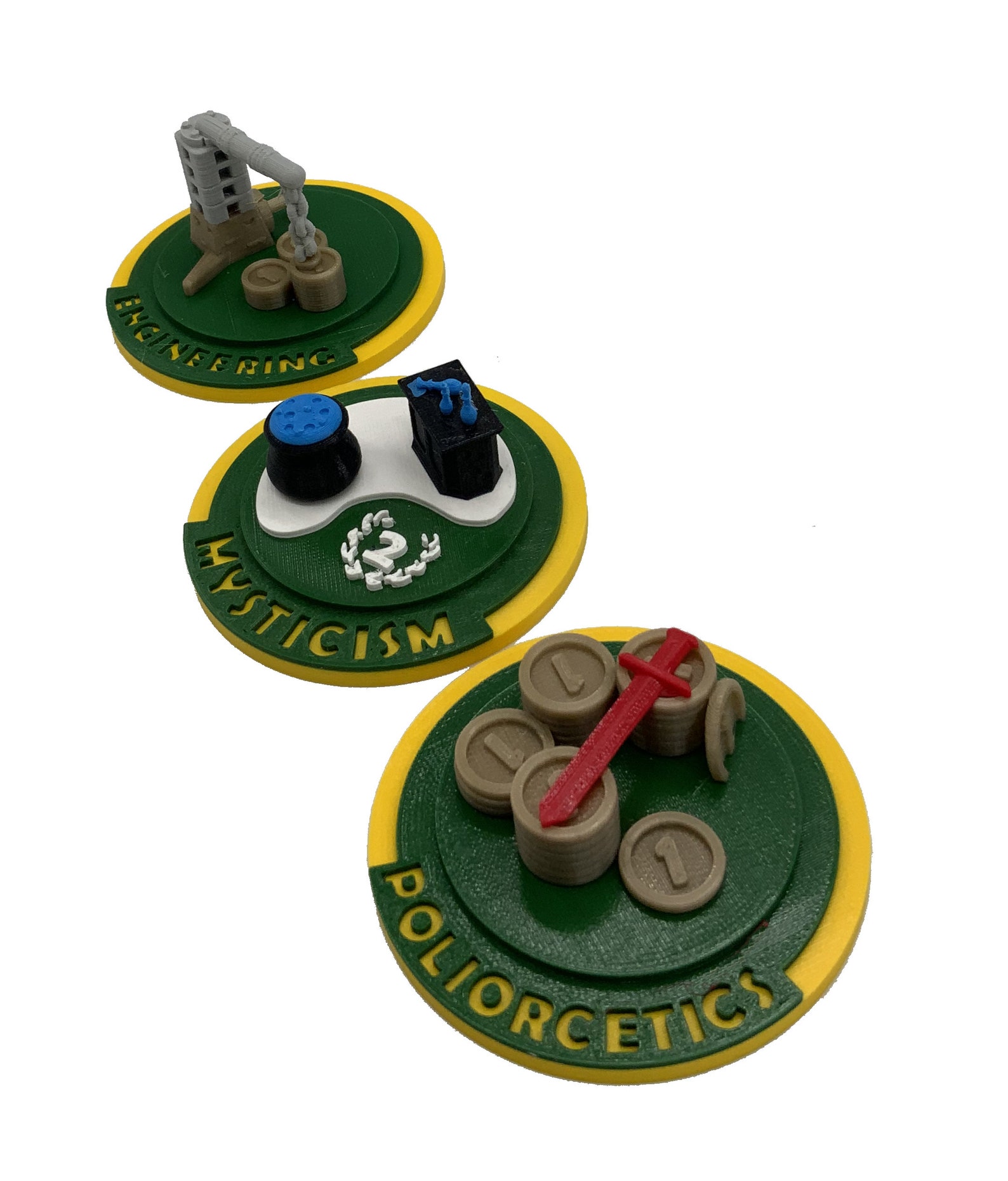 7 Wonders Duel Science Tokens Expansion Set 1 - Etsy