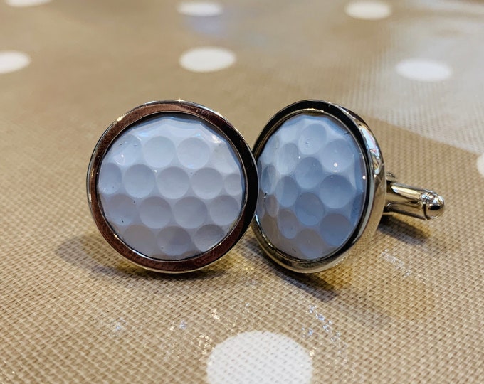 Real No. 1 Golf Ball Cufflinks - Handmade Cuff Links From a Real Golf ...