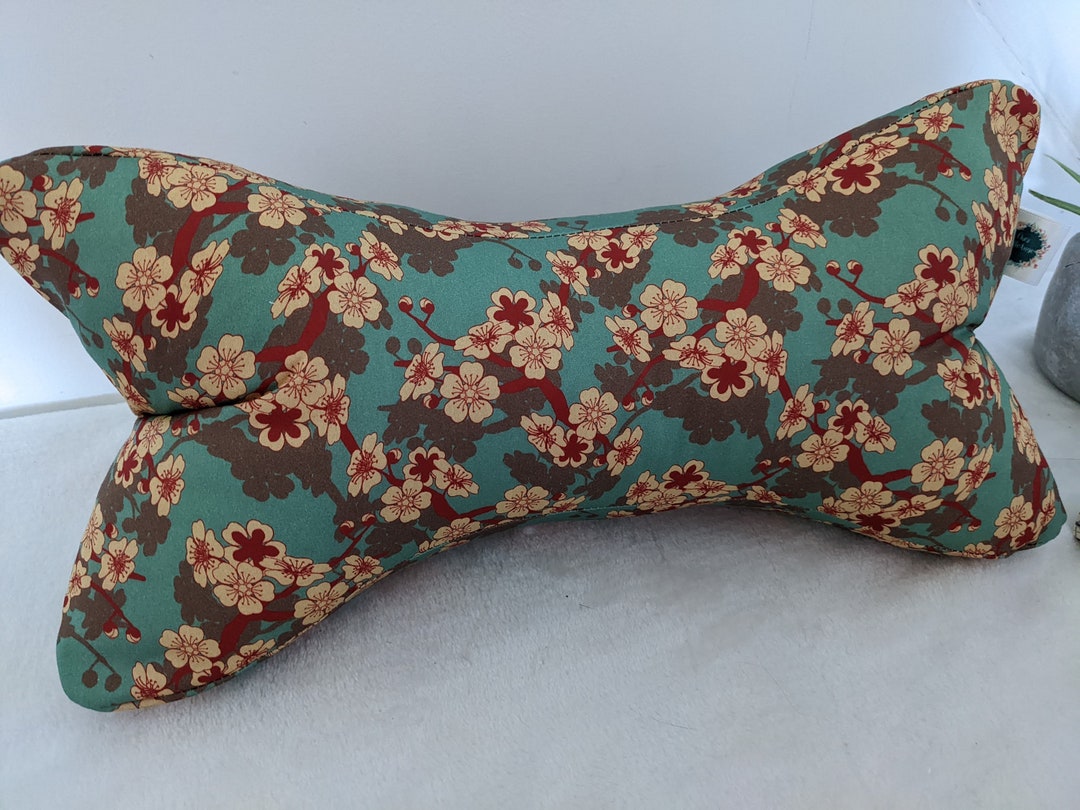 Ergonomic Reading Bone Cushion Neck Cushion Flowery Book Cushion Cherry ...
