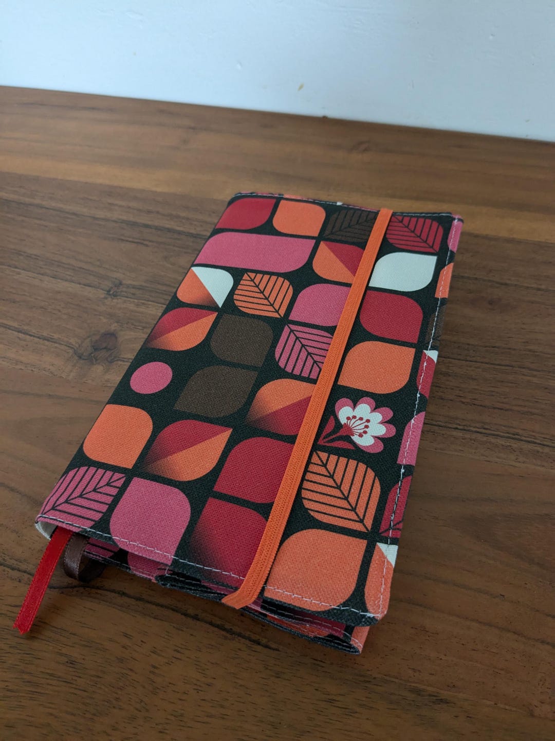 Adjustable Vintage Organic Fabric Book Cover Large Small Format Book ...