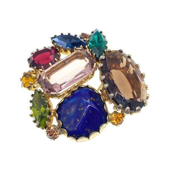 Multi Colored Brooch - Etsy