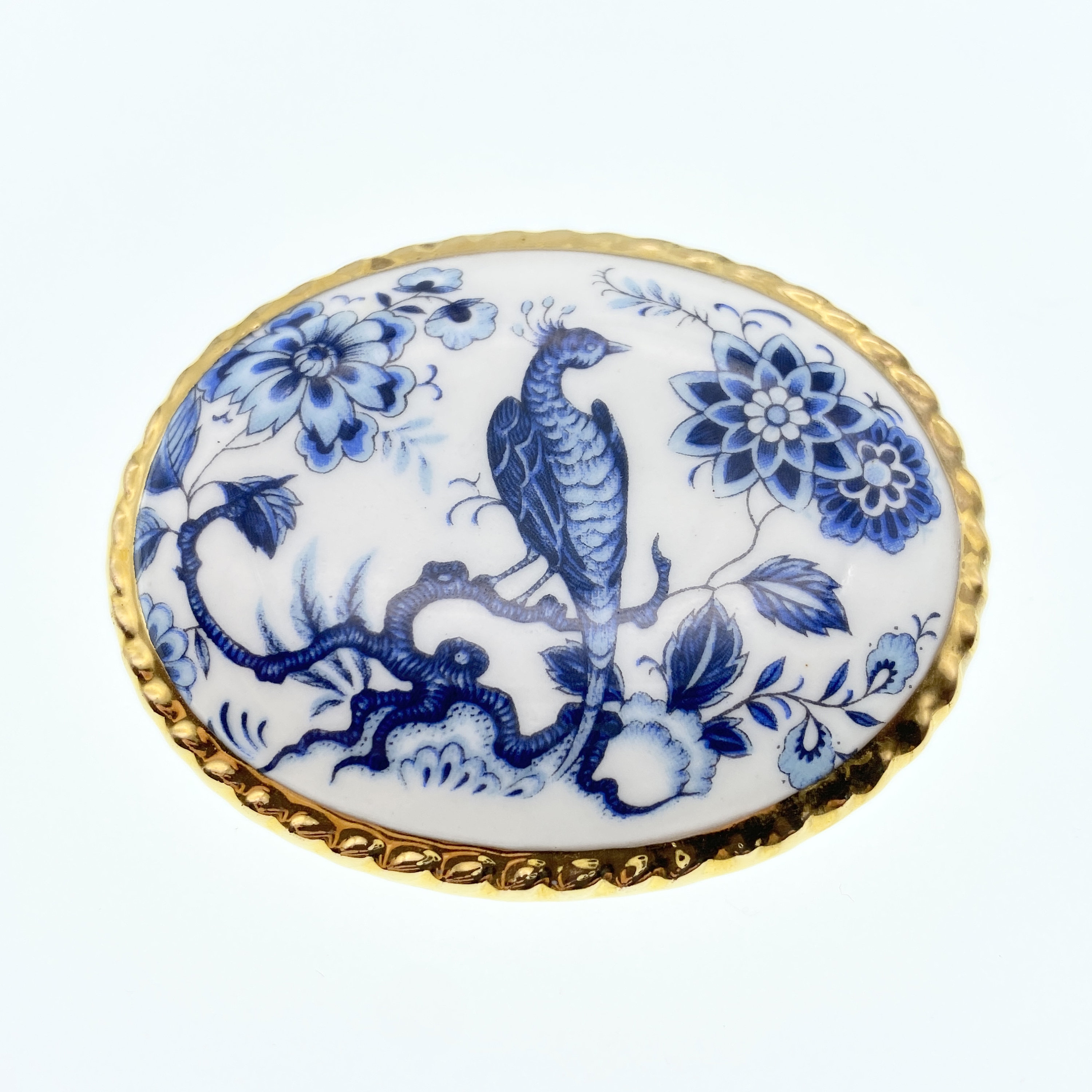 Aynsley Hand-painted Fine Bone China Brooch. - Etsy UK