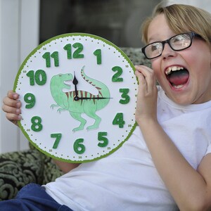 Dinosaur Clock, Clock Kit, Craft Kit, Crafts for Kids, Crafts for ...