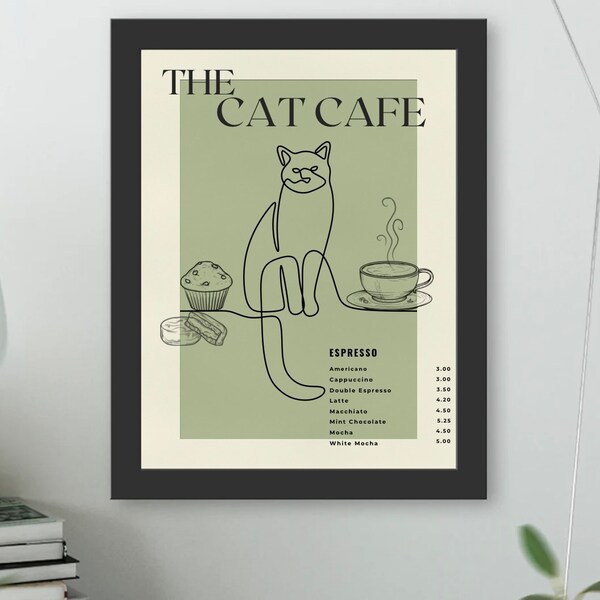 Cafe Poster - Etsy