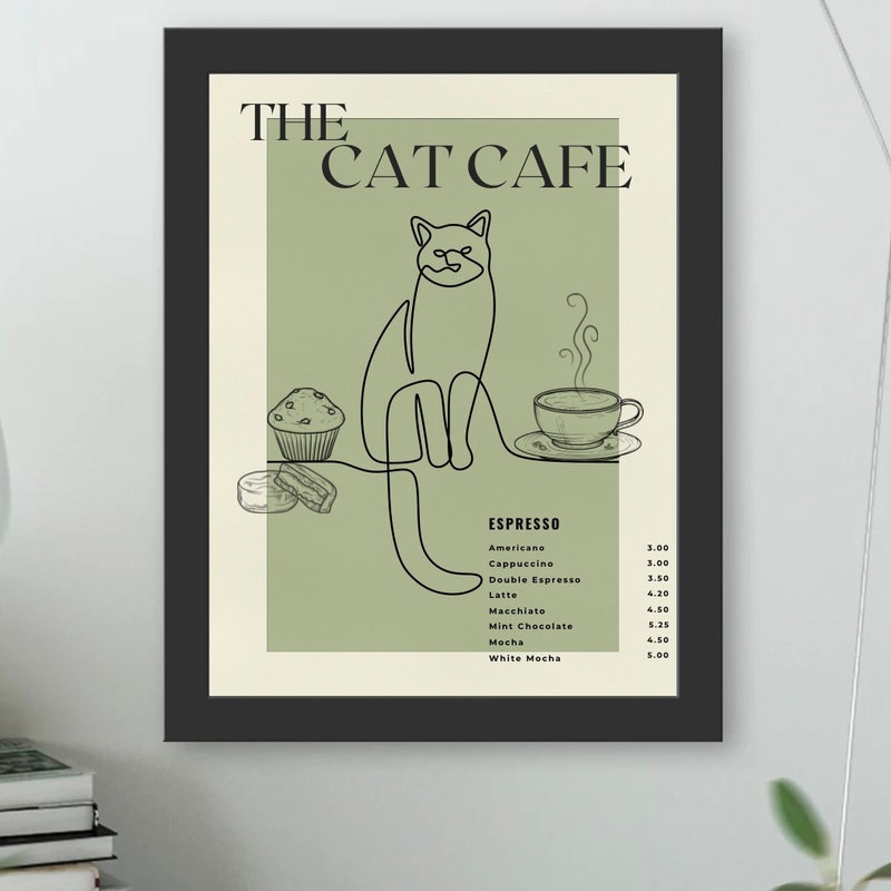 Cafe Poster - Etsy