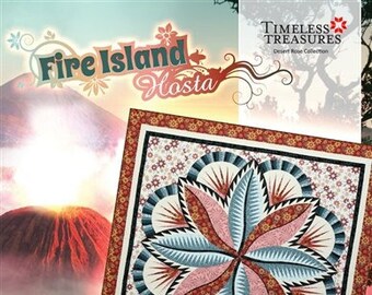 Fire Island Hosta Queen 100-inch Square Paper Piecing Quilt Pattern by ...