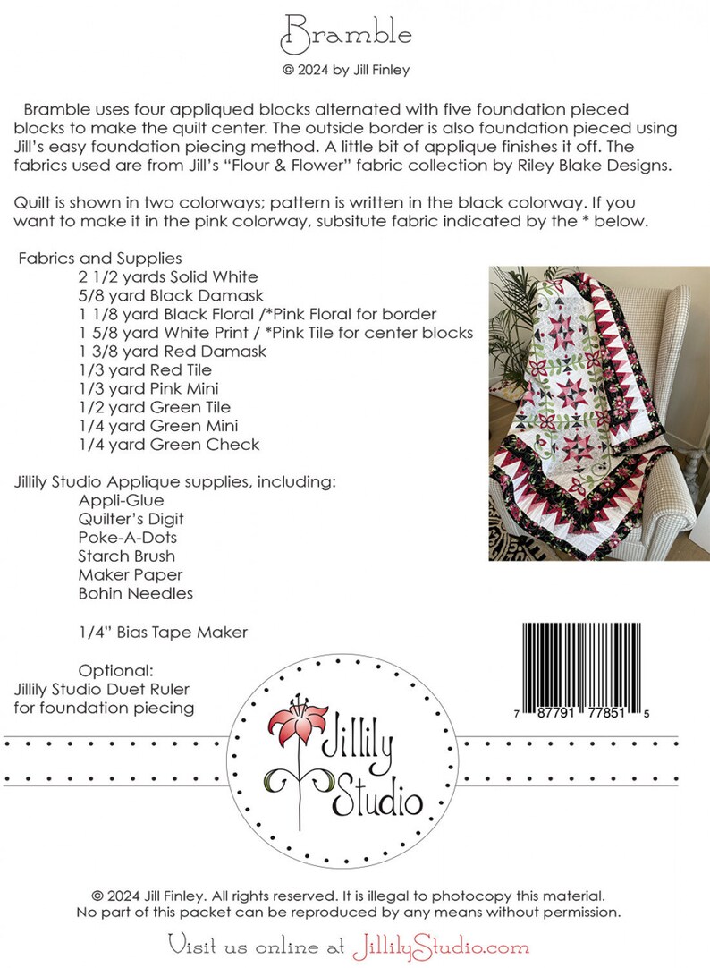 Bramble Pattern by Jillily Studio - Etsy