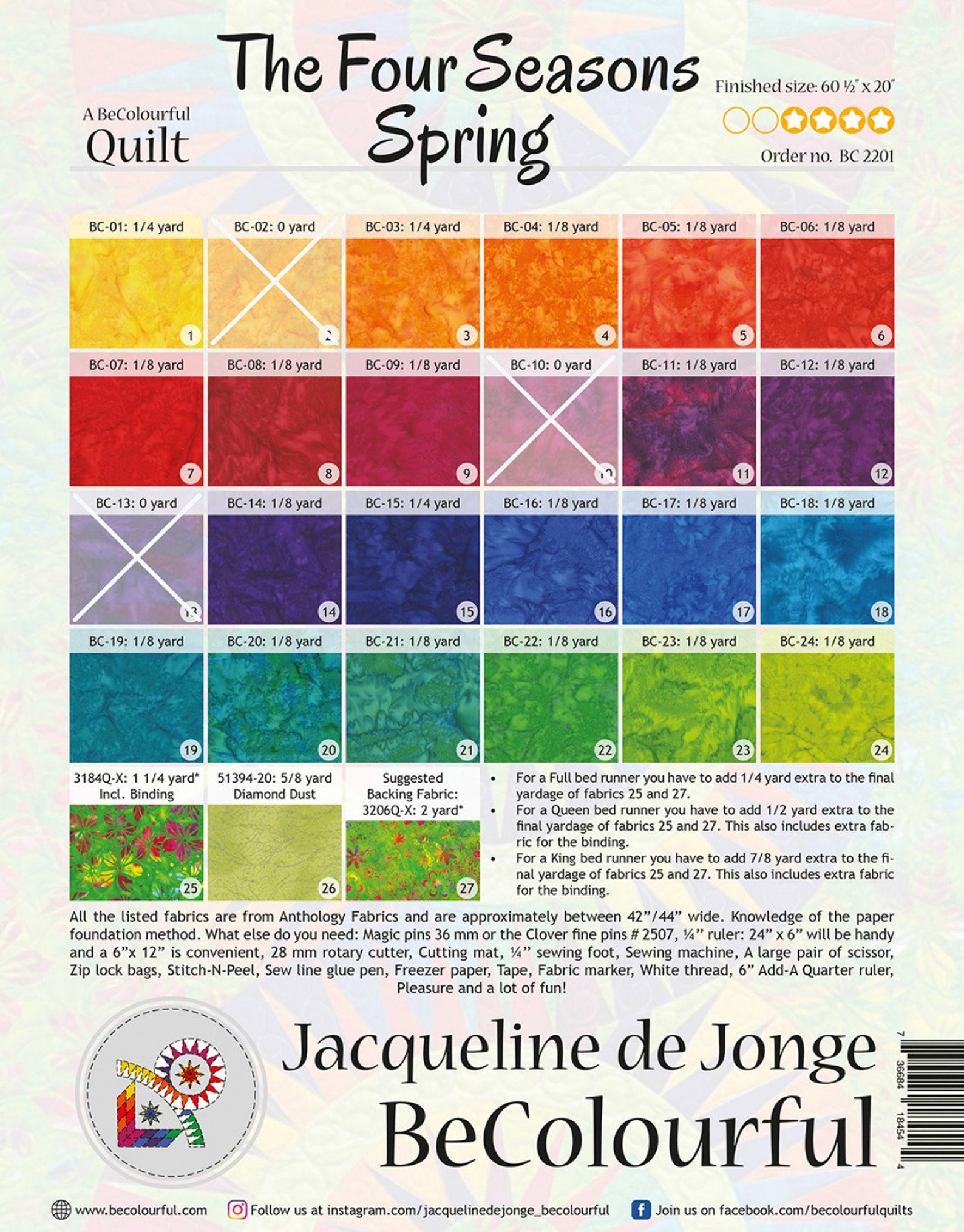 THE FOUR SEASONS Pattern by Becolourful - Jacqueline De Jonge - Etsy