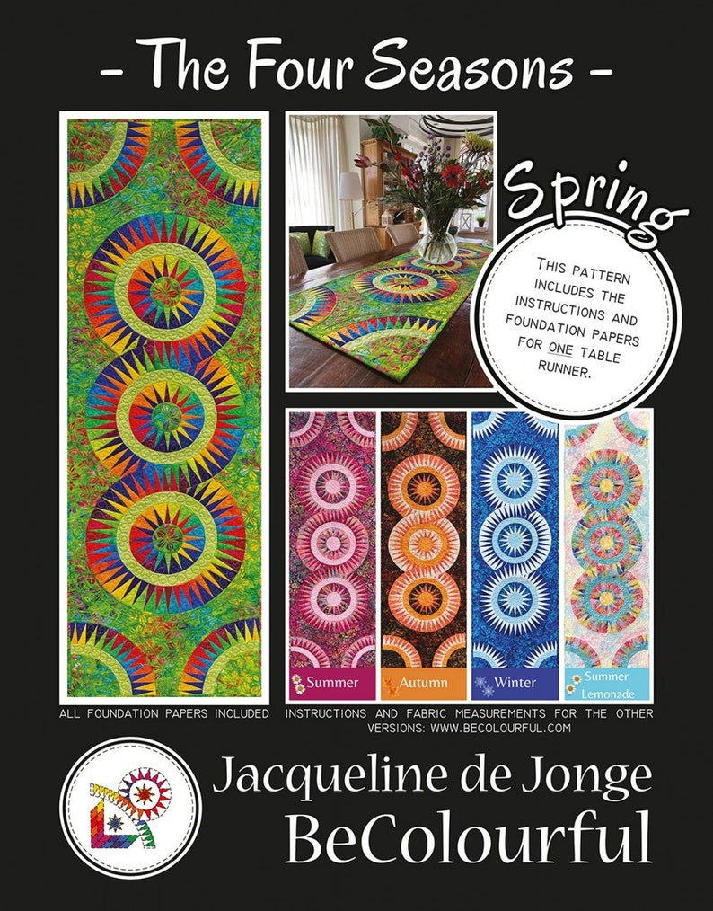 THE FOUR SEASONS Pattern by Becolourful - Jacqueline De Jonge - Etsy