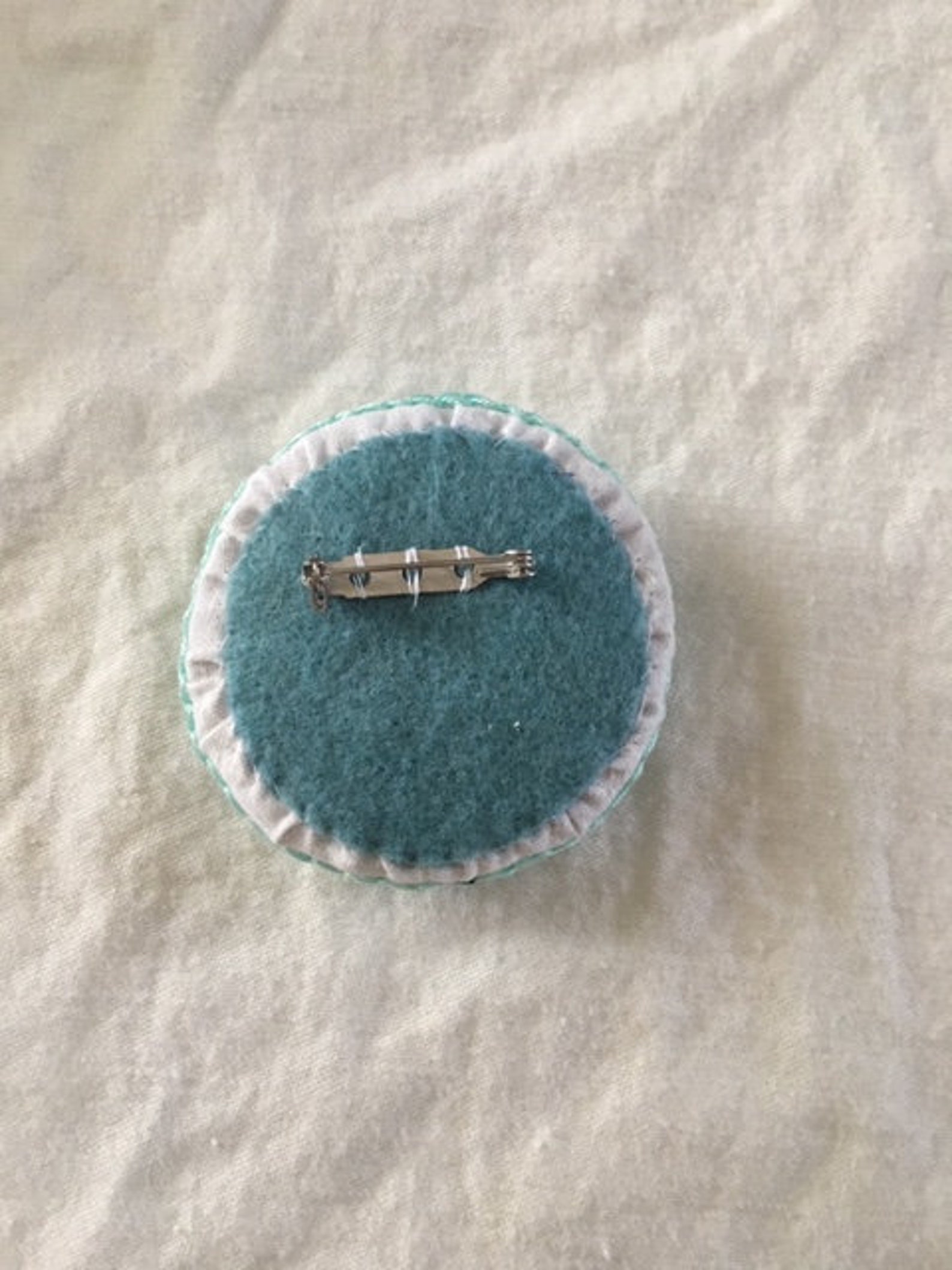 Hand Embroidered Brooch - Etsy