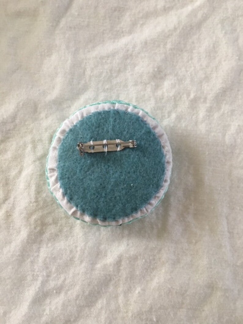 Hand Embroidered Brooch - Etsy