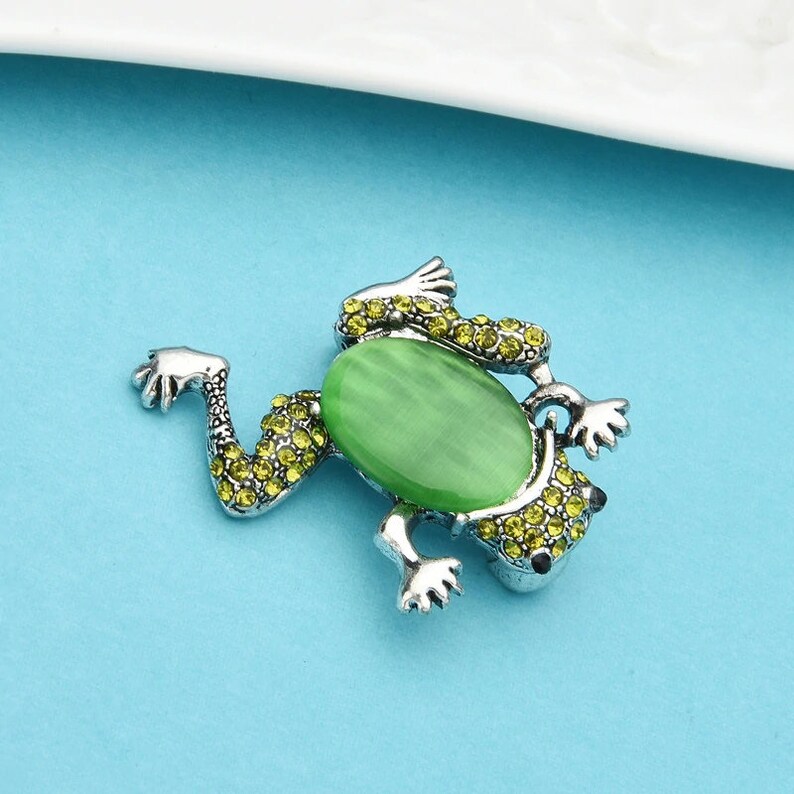 Broche Rich Frog. Símbolo de riqueza. Un pequeño | Etsy
