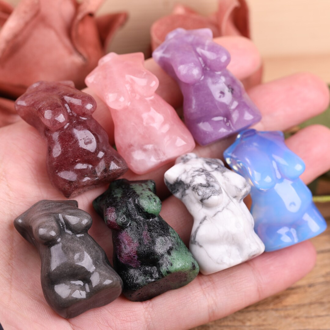 1.5 Inches Crystal Goddess Model, Hand Carved Crystal Female Body ...