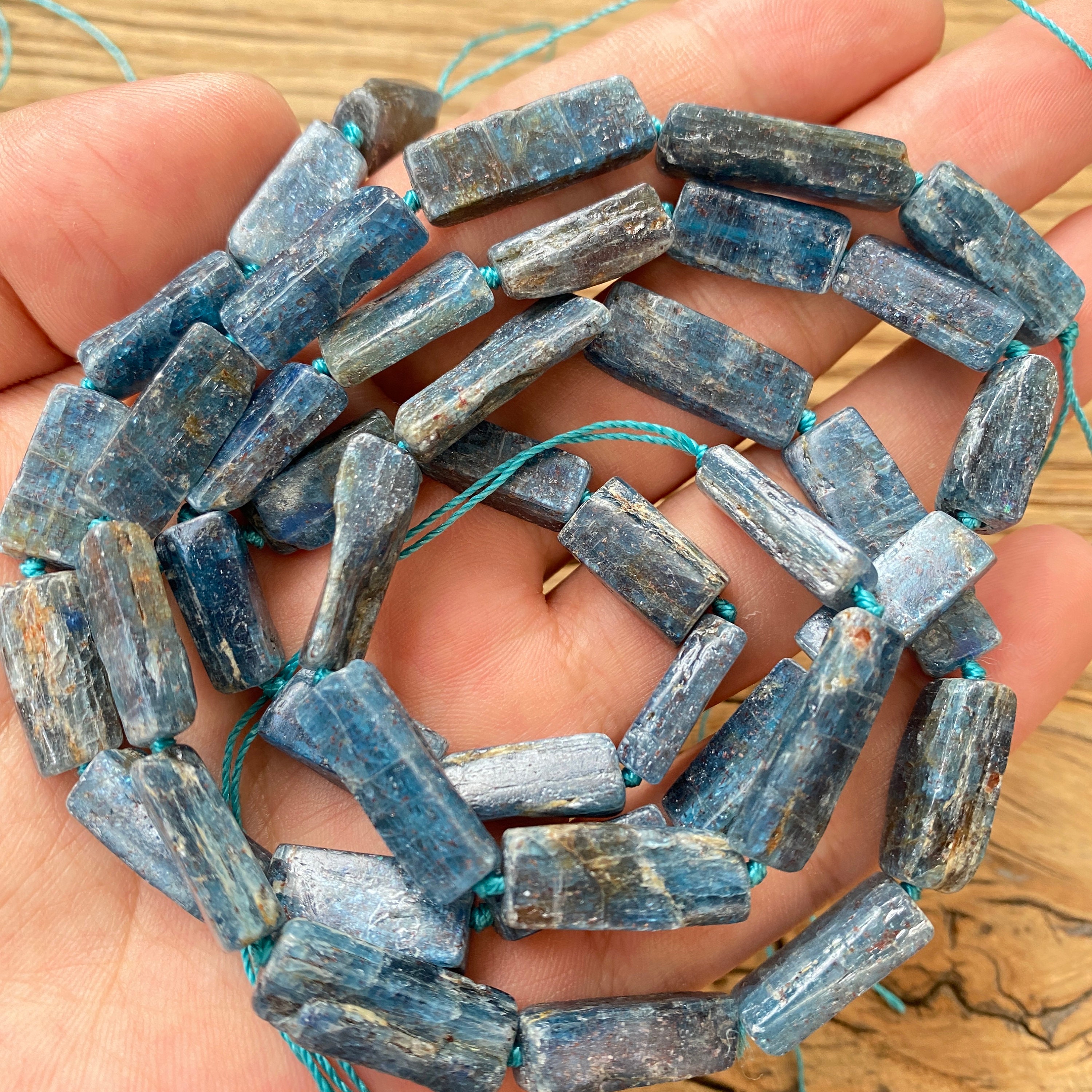 Square Moroxite BeadRaw Gemstone Point BeadsRock Quartz | Etsy