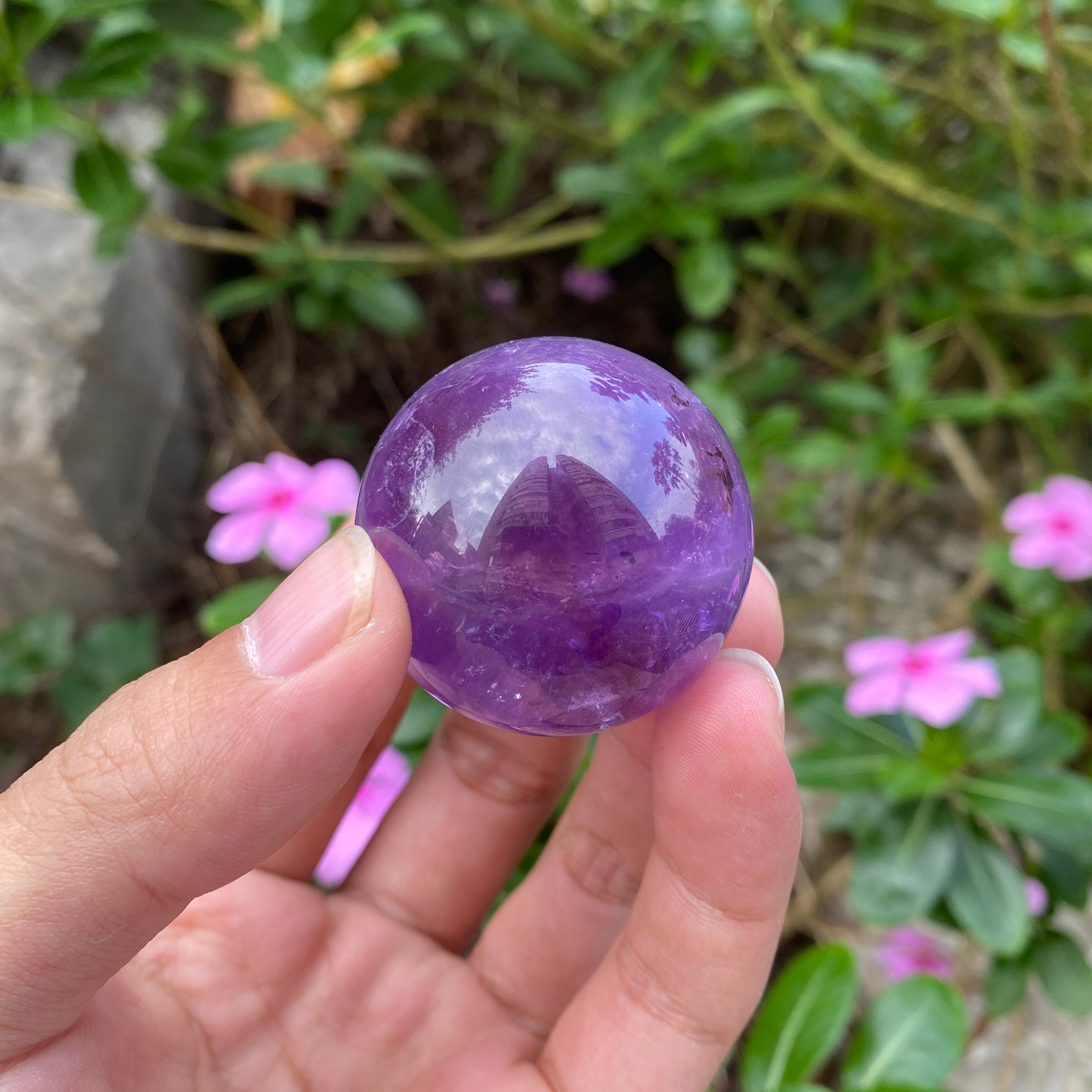 AAAA High Quality Amethyst Stone Crystal Ball | Etsy